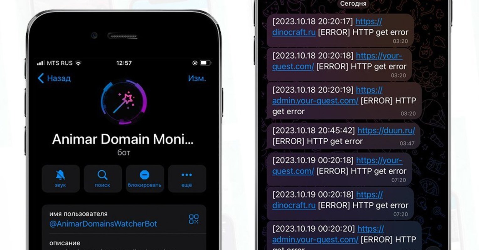 Animar Domain Watcher Bot – кейс Animar Media